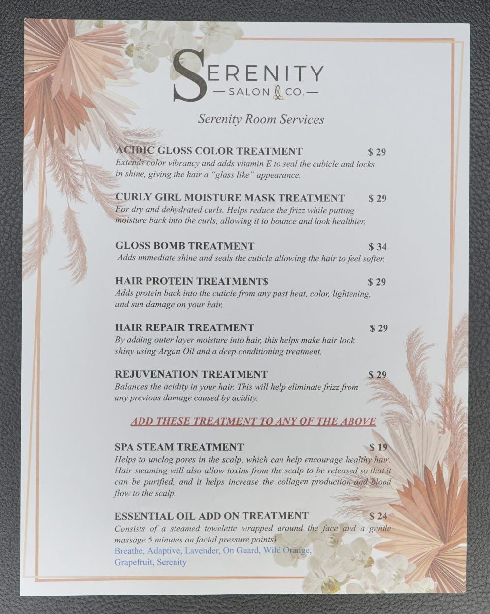 Services - Serenity Salon Spa | Tracy